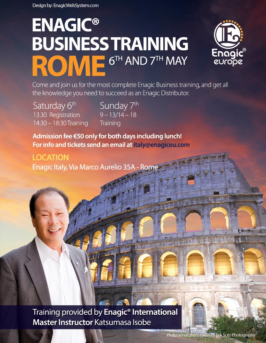 BUSINESS TRAINING ROME 6 & 7 May 2017 - Enagic Indonesia