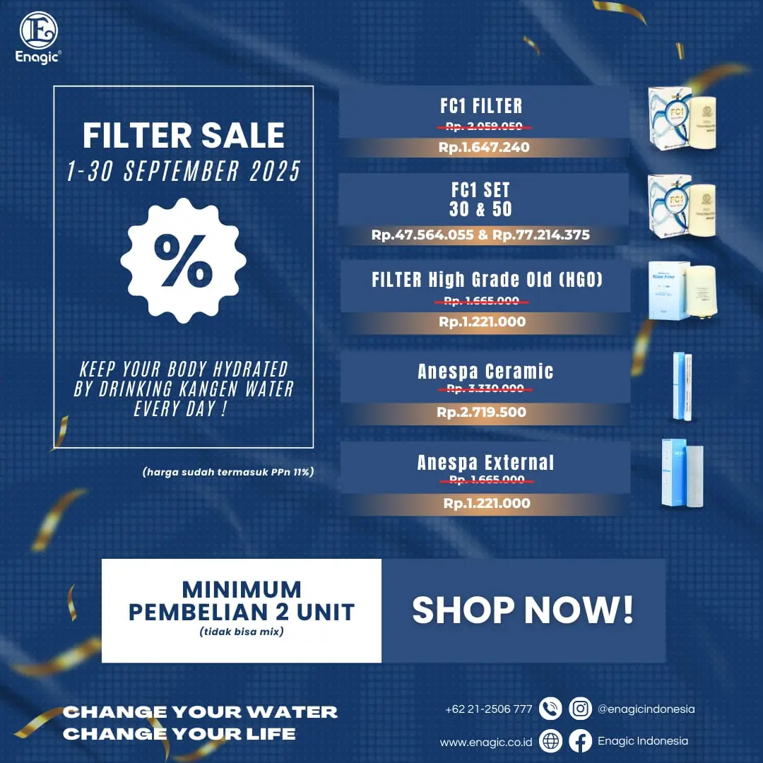 PROMO FILTER SEPTEMBER 2025 - Enagic Indonesia