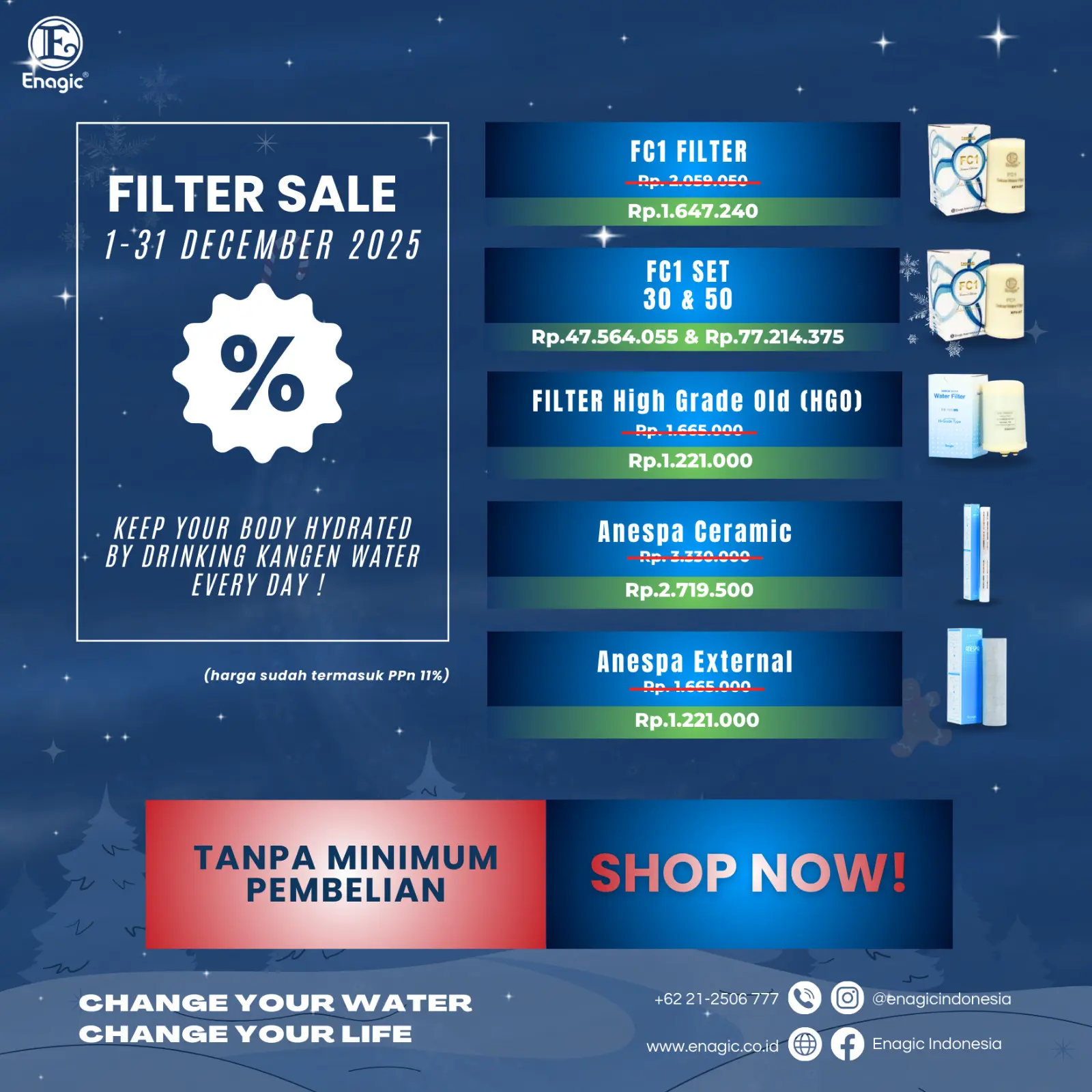 PROMO FILTER DECEMBER 2025 - Enagic Indonesia