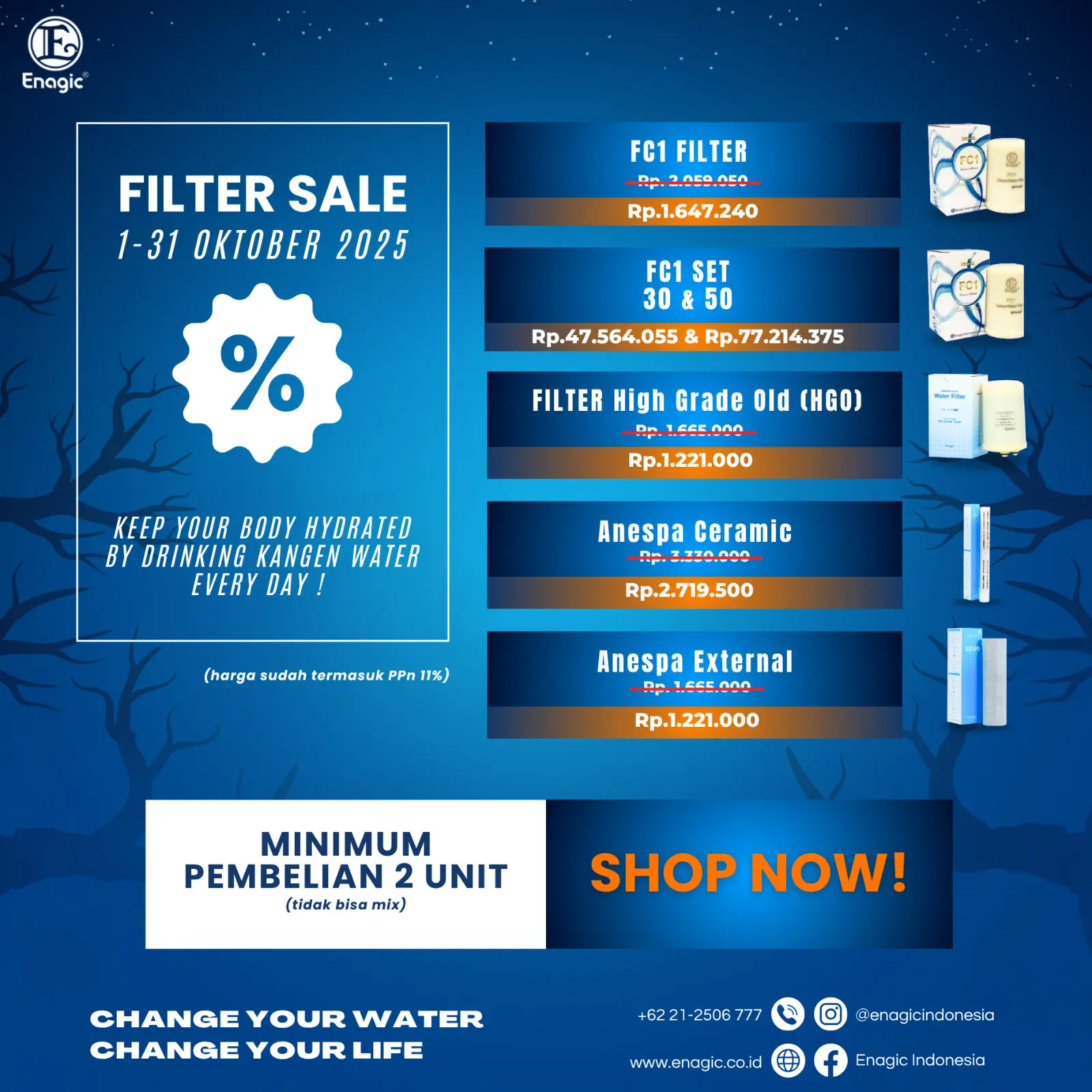 PROMO FILTER OCTOBER 2025 - Enagic Indonesia
